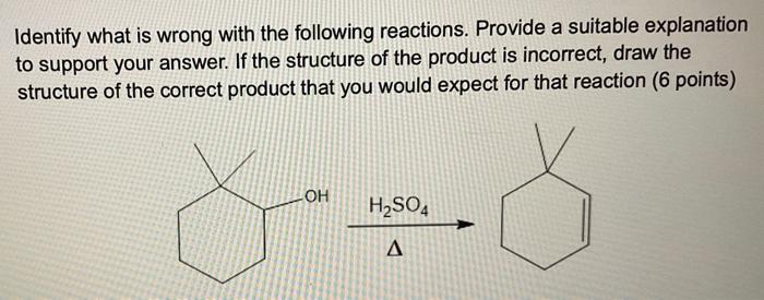 Solved Identify what is wrong with the following reactions. | Chegg.com