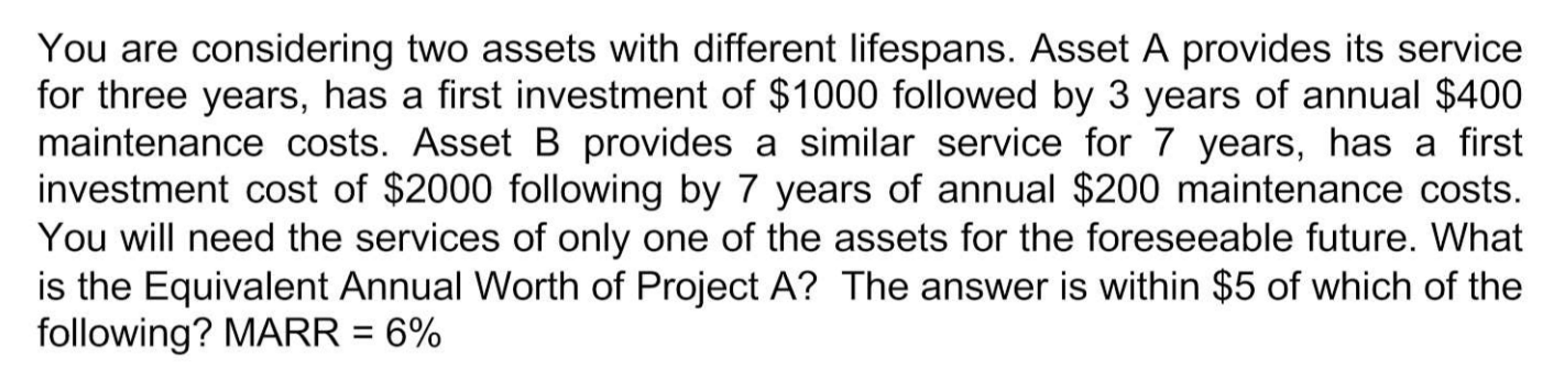 Solved You are considering two assets with different | Chegg.com