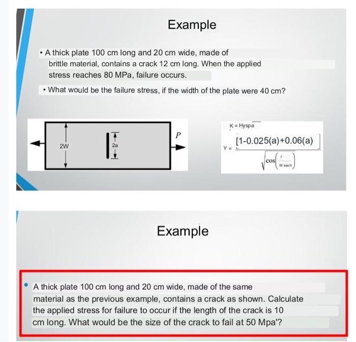 Solved - A thick plate 100 cm long and 20 cm wide, made of | Chegg.com