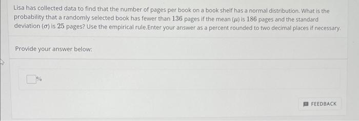 Solved Lisa has collected data to find that the number of | Chegg.com