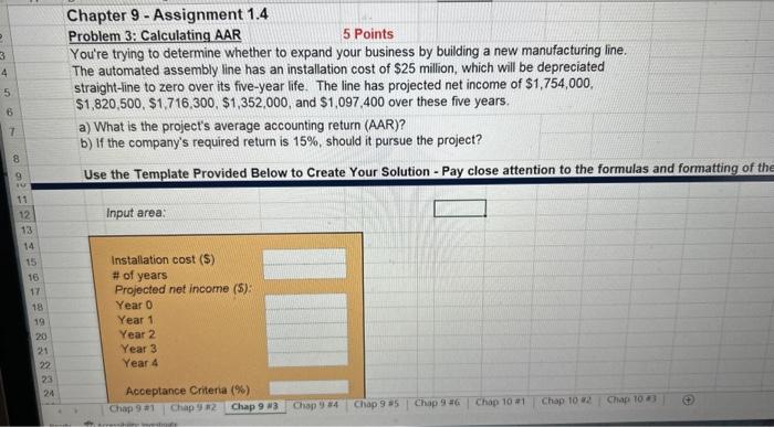 Solved Chapter 9 - Assignment 1.4 Problem 3: Calculating AAR | Chegg.com