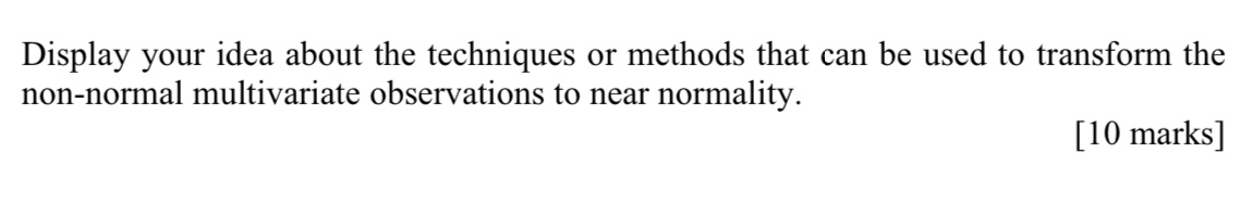Solved Display your idea about the techniques or methods | Chegg.com