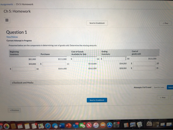 Solved Assignments Ch 5: Homework Ch 5: Homework Send to | Chegg.com
