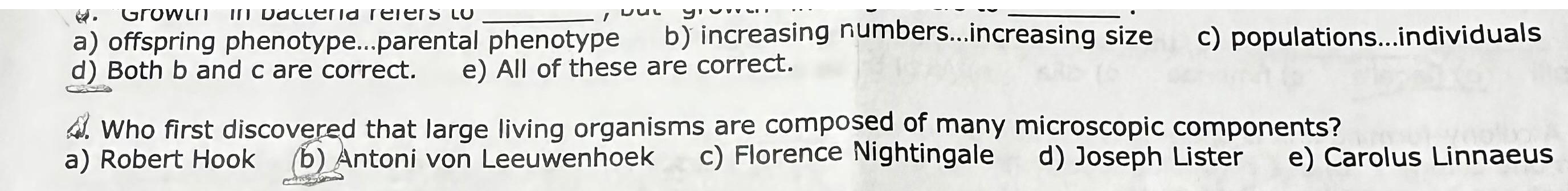 Solved a) ﻿offspring phenotype...parental phenotypeb) | Chegg.com