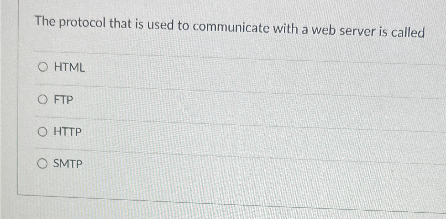 Solved What is the protocol that is used to communicate with | Chegg.com