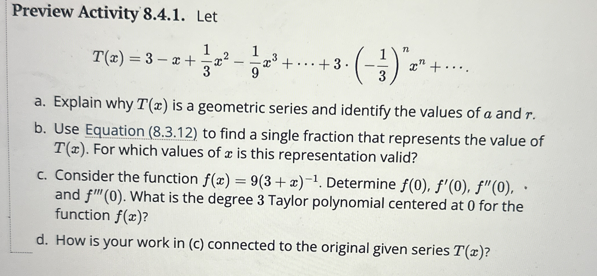 Solved Preview Activity 8.4.1. | Chegg.com