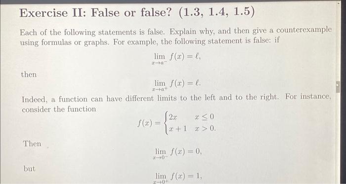 Solved Each of the following statements is false. Explain | Chegg.com