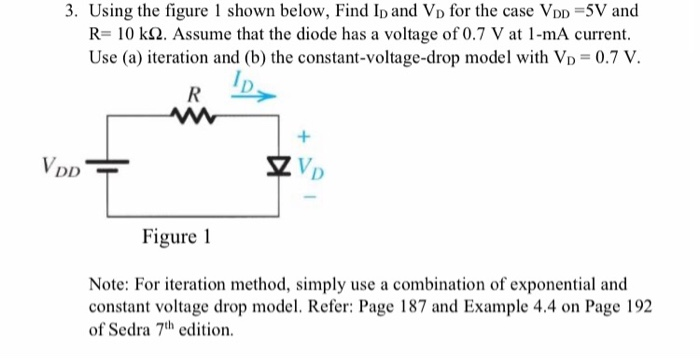 Solved 3. Using the figure 1 shown below, Find Ip and Vp for | Chegg.com