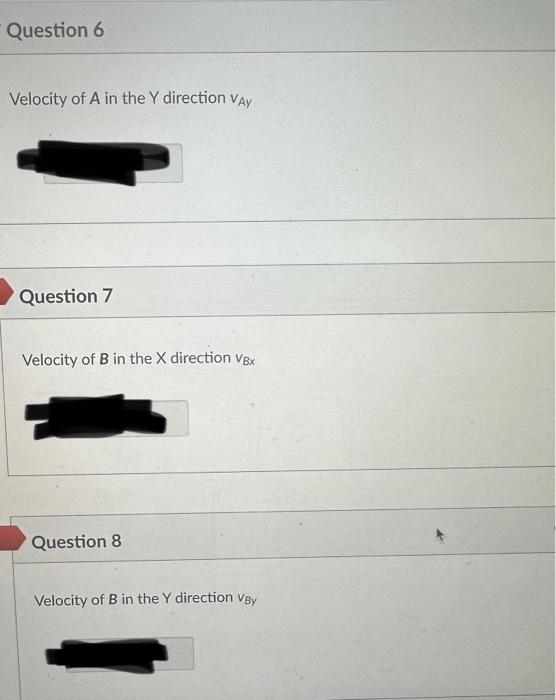 Solved Questions 5 to 8: Two spheres, A and B, with masses | Chegg.com