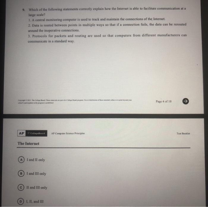 Solved 9 Which Of The Following Statements Correctly Chegg