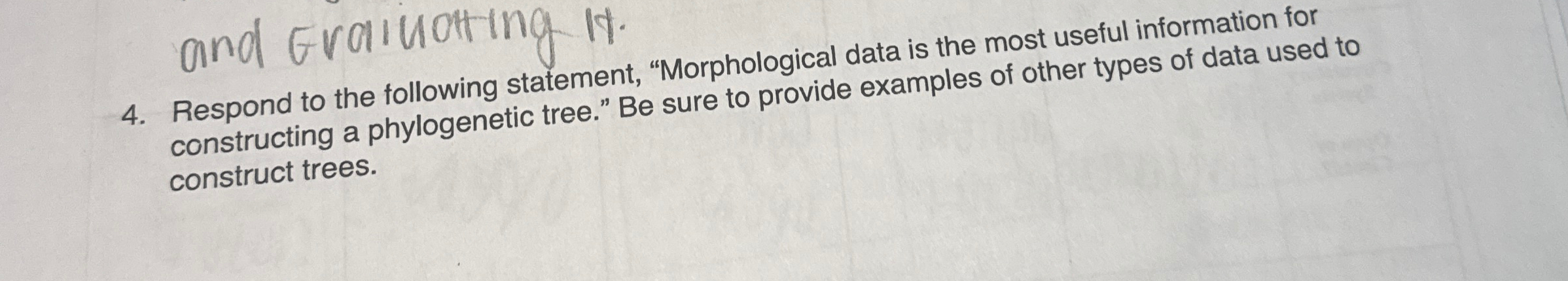 Solved Respond to the following statement, "Morphological | Chegg.com