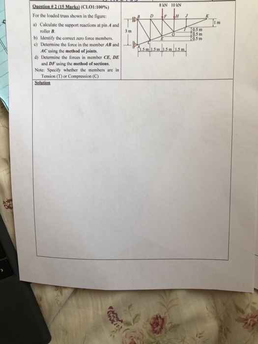 Solved Question 1014) (15 Marks) (CLO1: 100%) A thin high | Chegg.com