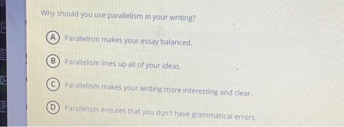 18312 M Why should you use parallelism in your | Chegg.com