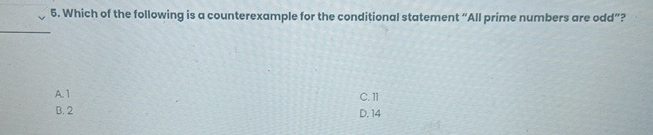 Solved Which of the following is a counterexample for the | Chegg.com