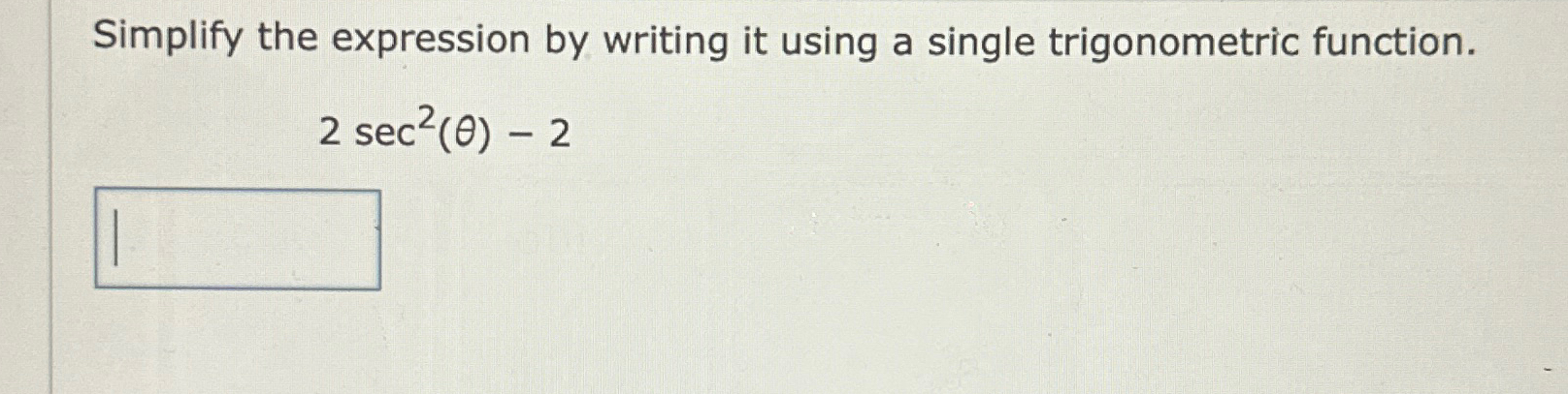 Solved Simplify the expression by writing it using a single | Chegg.com