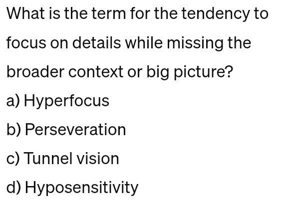 Solved psychology: What is the term for the tendency to | Chegg.com