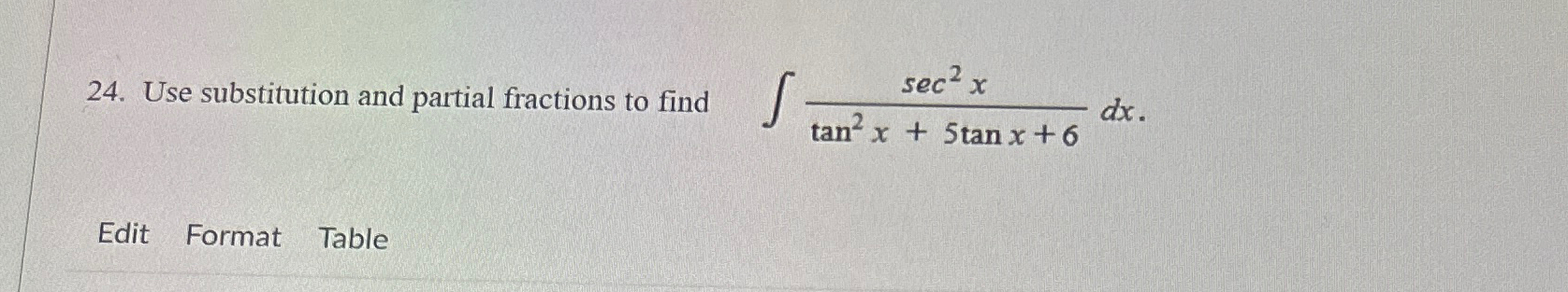 Solved Use substitution and partial fractions to find | Chegg.com