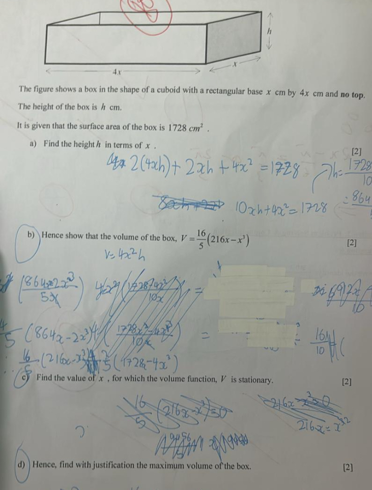 Solved The figure shows a box in the shape of a cuboid with | Chegg.com