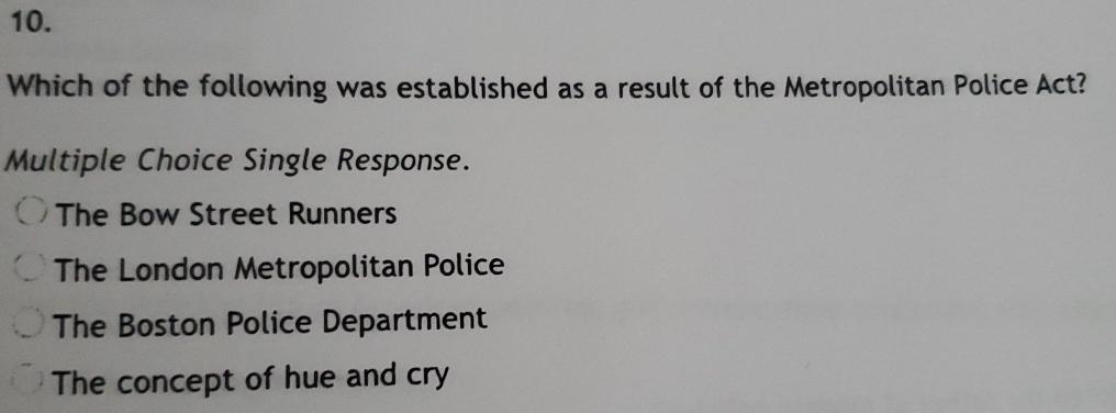 Solved Which of the following was established as a result of | Chegg.com