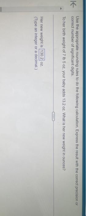 Solved Use the appropriate rounding rules to do the | Chegg.com