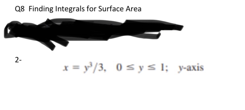 Solved Q8 ﻿Finding Integrals for Surface | Chegg.com