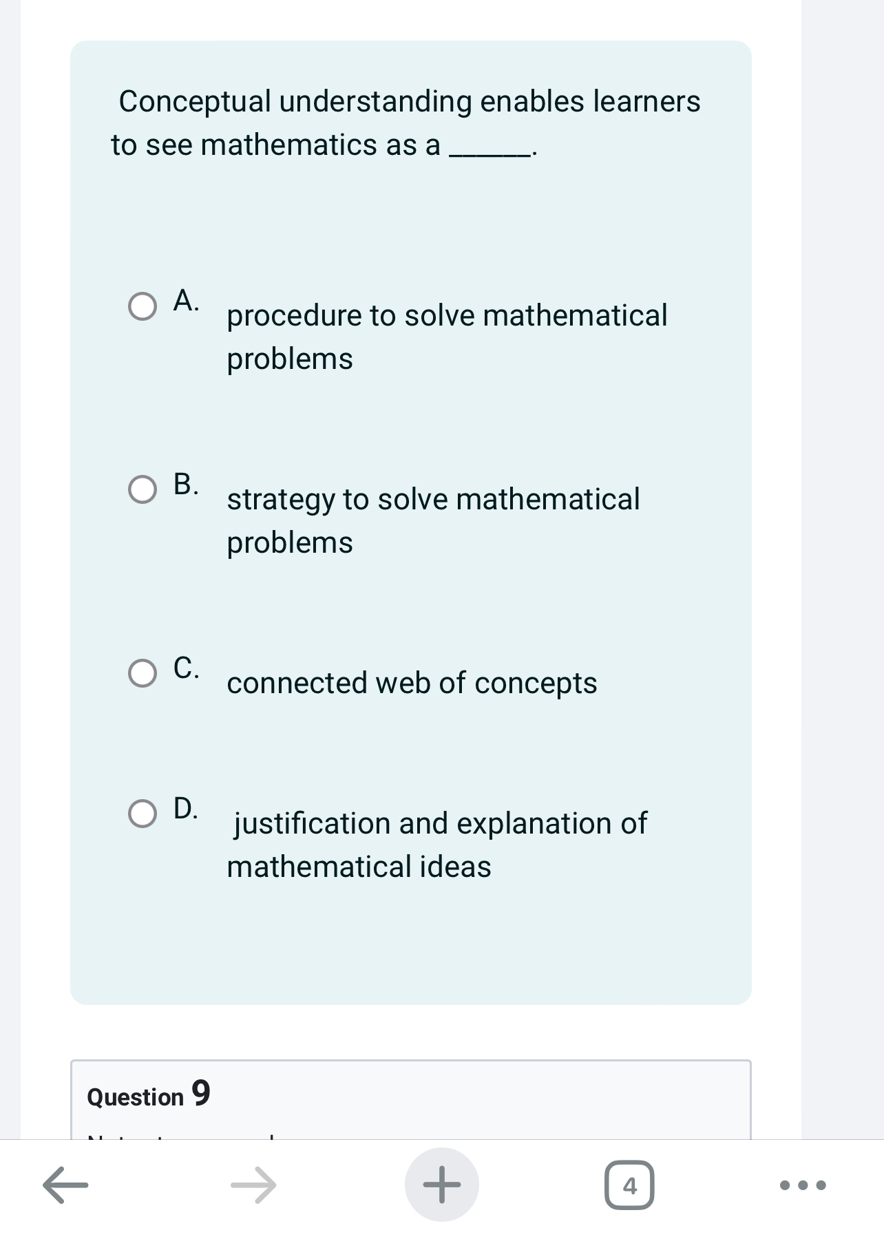 Solved Conceptual understanding enables learners to see | Chegg.com