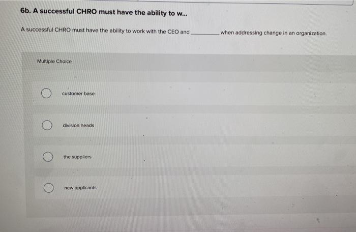 Solved 6. CHRO Conversation: Kevin Cox, CHRO, American | Chegg.com