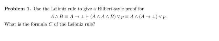 Solved Problem 1. Use the Leibniz rule to give a | Chegg.com