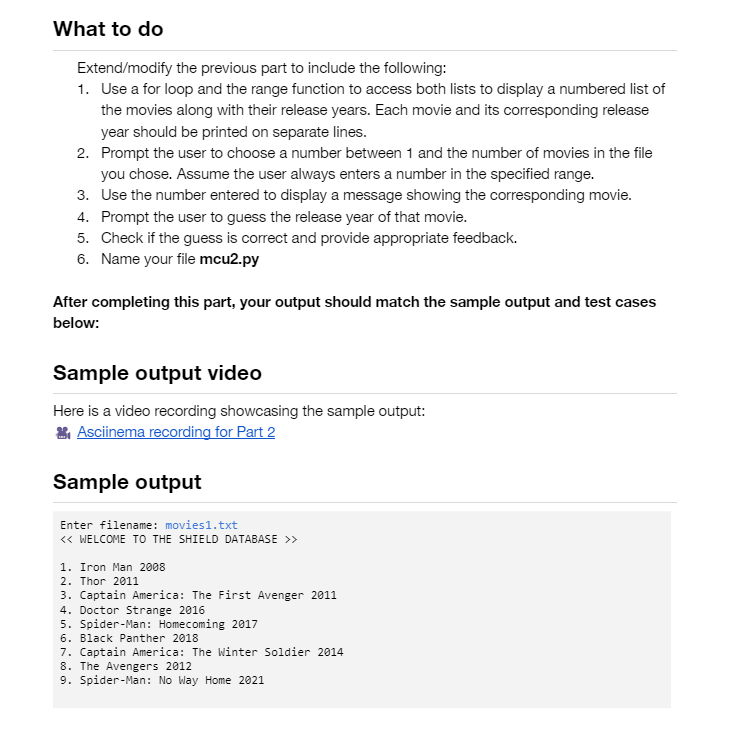Solved 1.Extend/modify the previous part to include the | Chegg.com