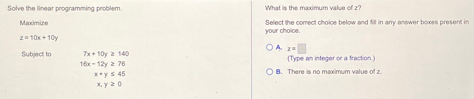 Solved Solve the linear programming | Chegg.com