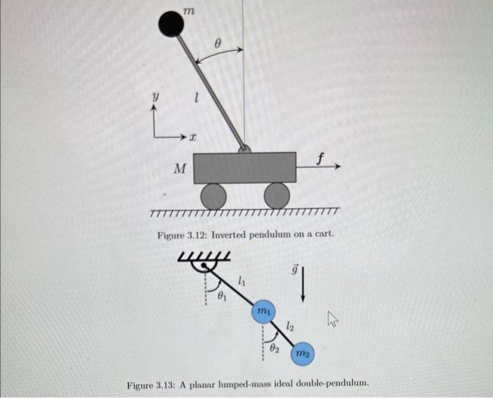 3.13 The double-pendulum The double-pendulum shown in | Chegg.com