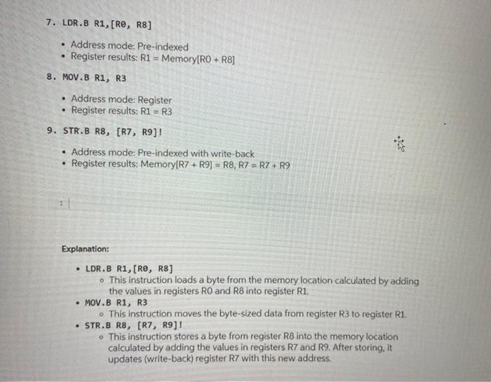 Solved 4. MOV.B R5, R6 - Address mode: Register - Register | Chegg.com
