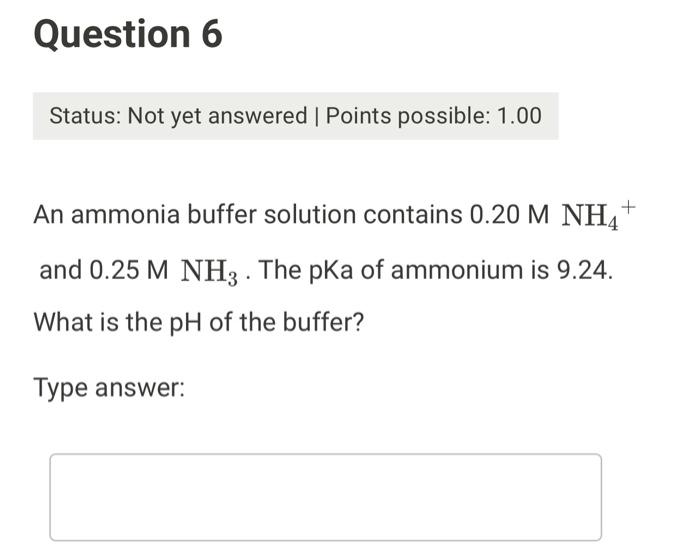 Solved Status: Not yet answered | Points possible: 1.00 A | Chegg.com