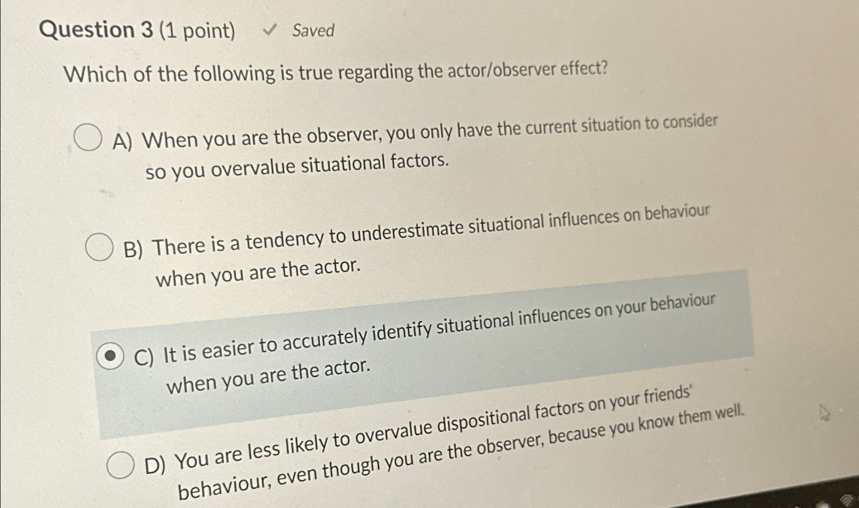 Solved Question 3 (1 point) SavedWhich of the following | Chegg.com Solved Question 3 (1 point) SavedWhich of the following | Chegg.com
