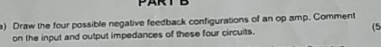 Solved Draw the four possible negative feedback | Chegg.com