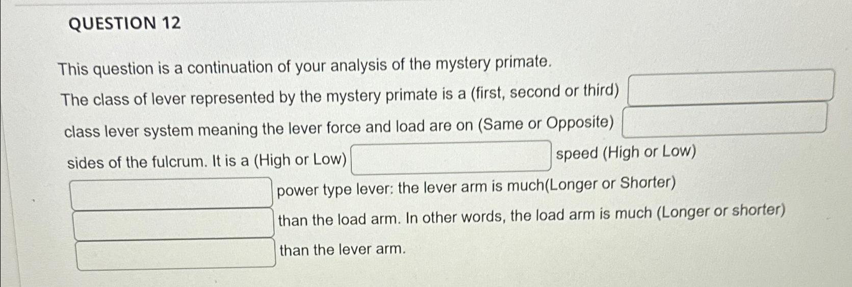 Solved QUESTION 12This question is a continuation of your | Chegg.com