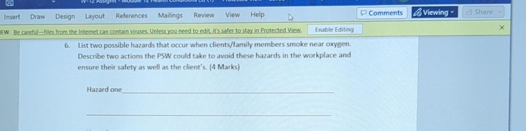 Solved List two possible hazards that occur when | Chegg.com