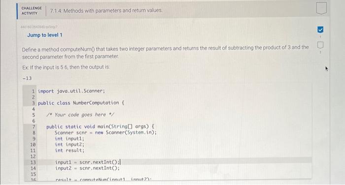 Jump to level 1 Define a method computeNum0 that | Chegg.com