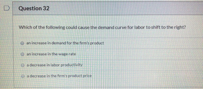 Solved Question 32 Which of the following could cause the | Chegg.com