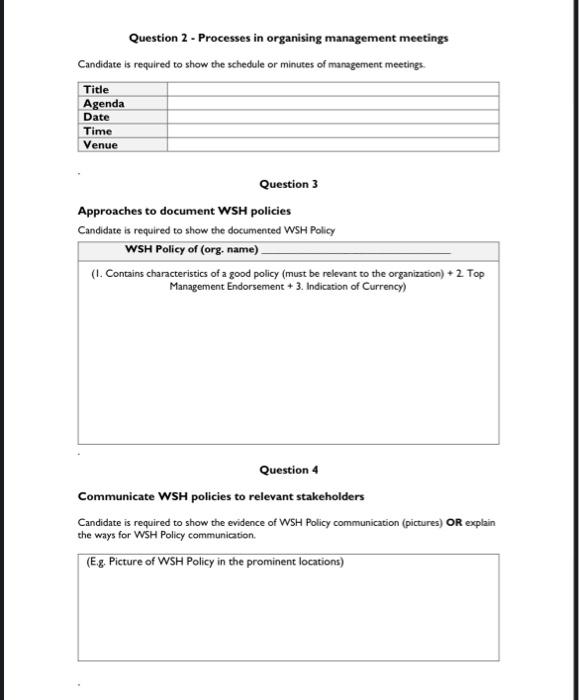 Solved Question 2 - Processes in organising management | Chegg.com