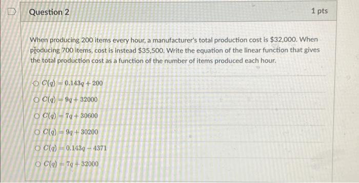 Solved When producing 200 items every hour, a manufacturer's | Chegg.com