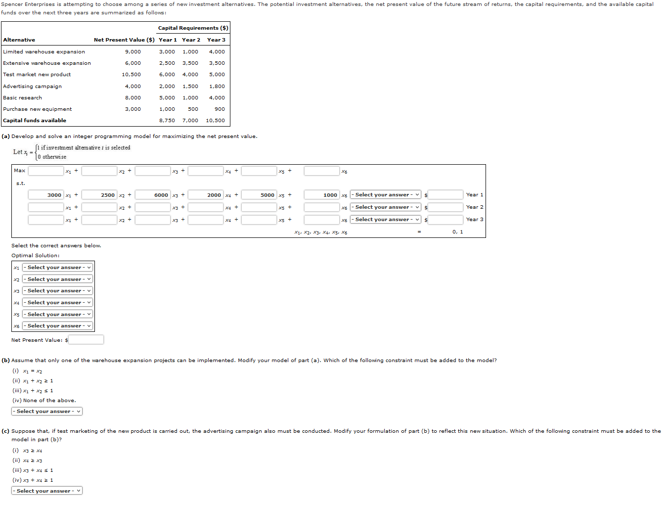 Solved funds over the next three years are summarized as | Chegg.com