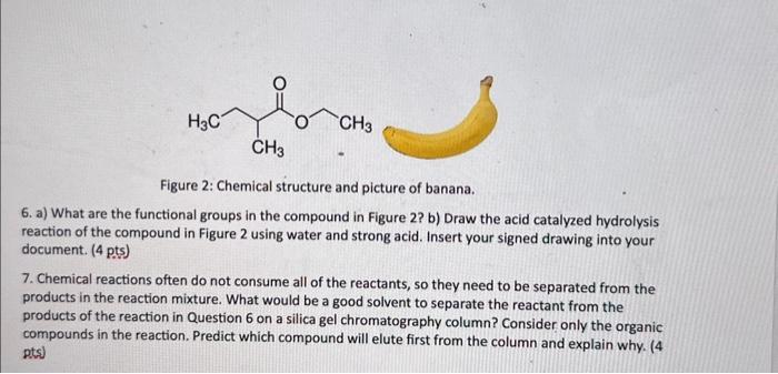 Figure 2: Chemical structure and picture of banana. | Chegg.com