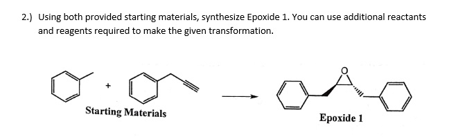 Solved Using both provided starting materials, synthesize | Chegg.com