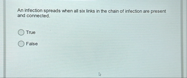 Solved An infection spreads when all sbx links in the chain | Chegg.com