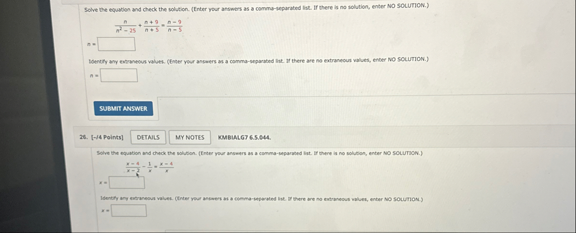Solved Solve the equation and check the solution. (Enter | Chegg.com