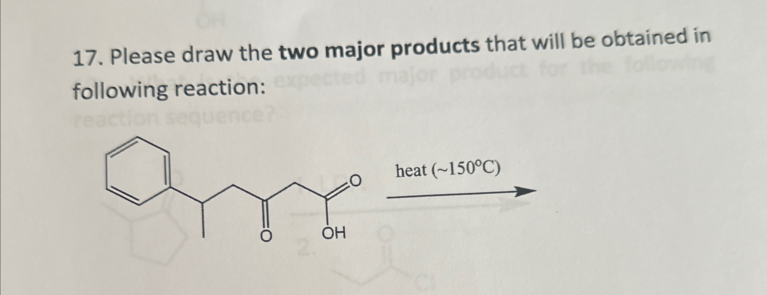 Solved Please draw the two major products that will be | Chegg.com
