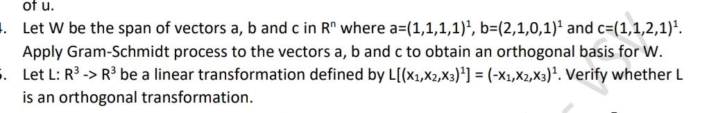 Solved Let L ﻿: R3→R3 ﻿be a linear transformation defined by | Chegg.com