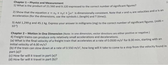 Solved 2) Show that the equation x=x0+v0t+21at2 is | Chegg.com
