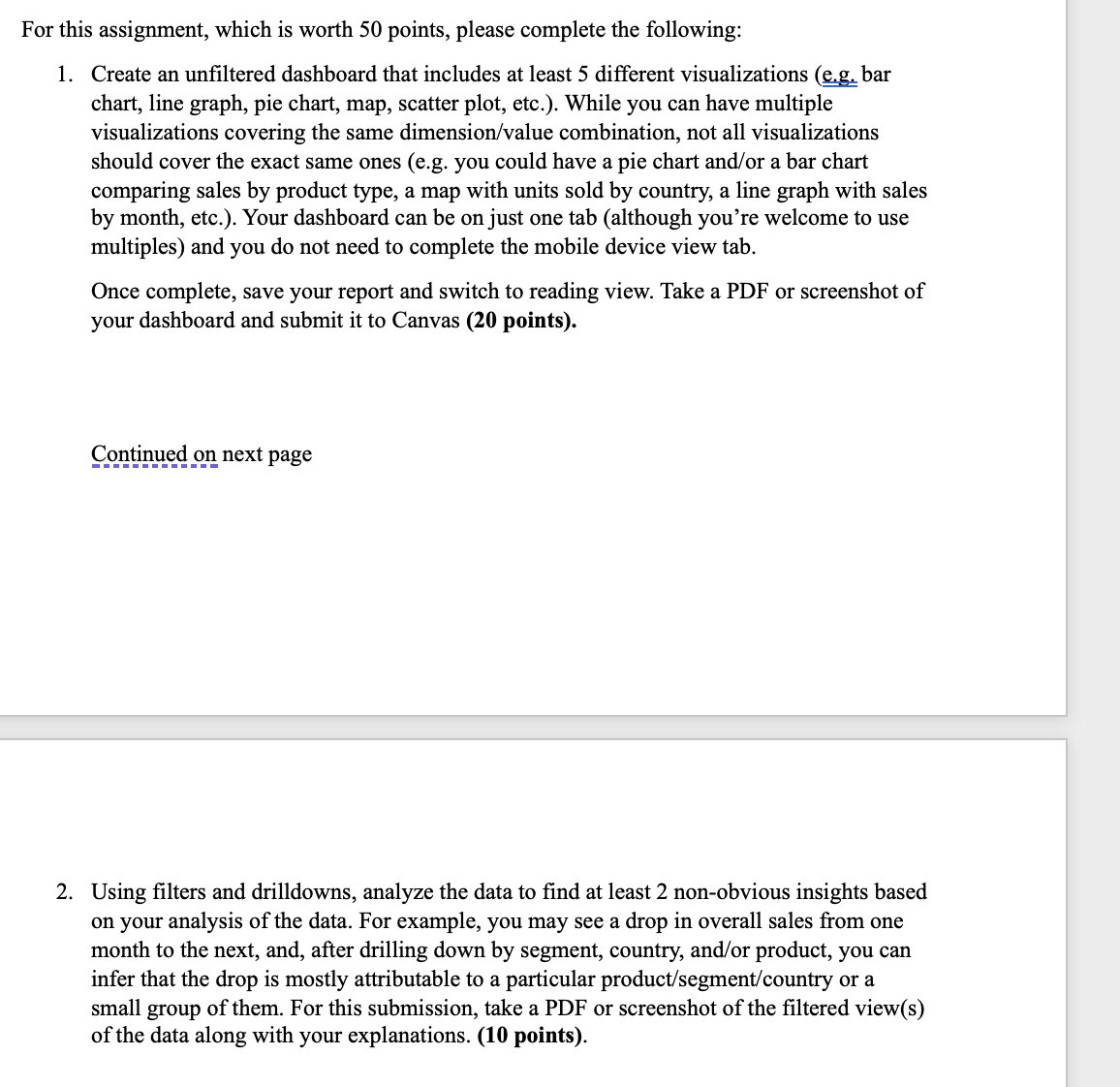 Solved For this assignment, which is worth 50 ﻿points, | Chegg.com